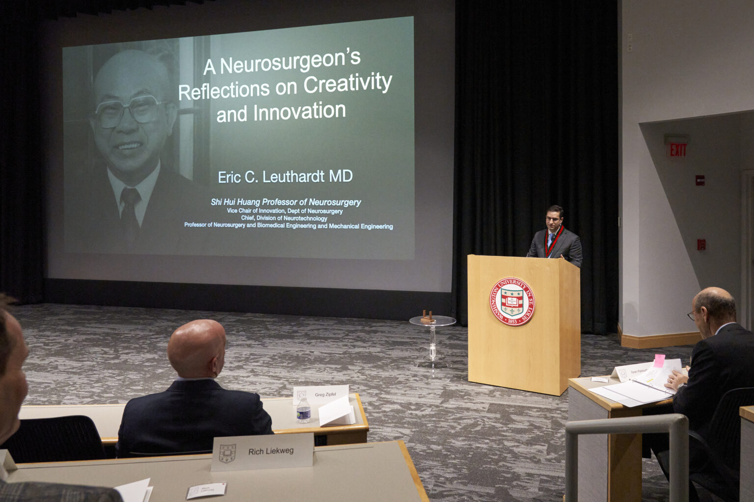 Leuthardt installed as Shi Hui Huang Professor of Neurological Surgery ...
